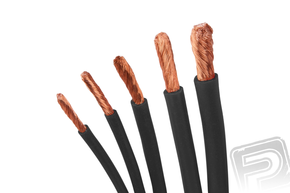 Kabel silikon 1.5mm2 1m (černý), | Reichard Modelsport